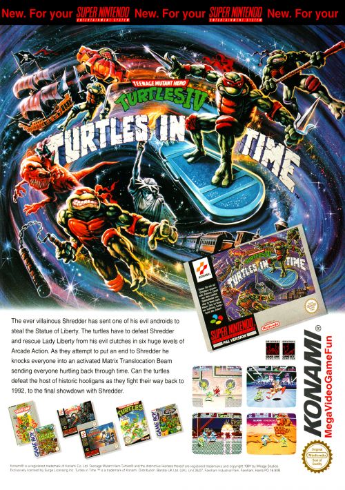 Teenage Mutant Ninja Turtles IV - Turtles in Time ROM Download - Super ...