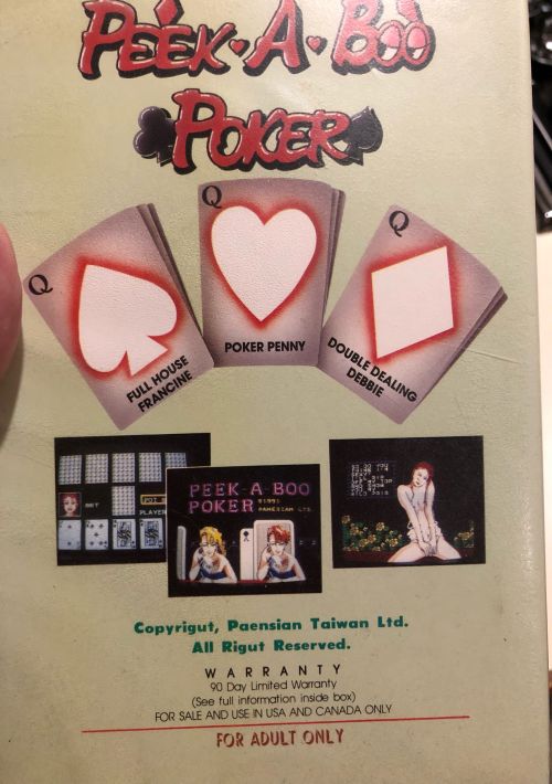Peek-A-Boo Poker (E) ROM Download - Nintendo Entertainment System(NES)